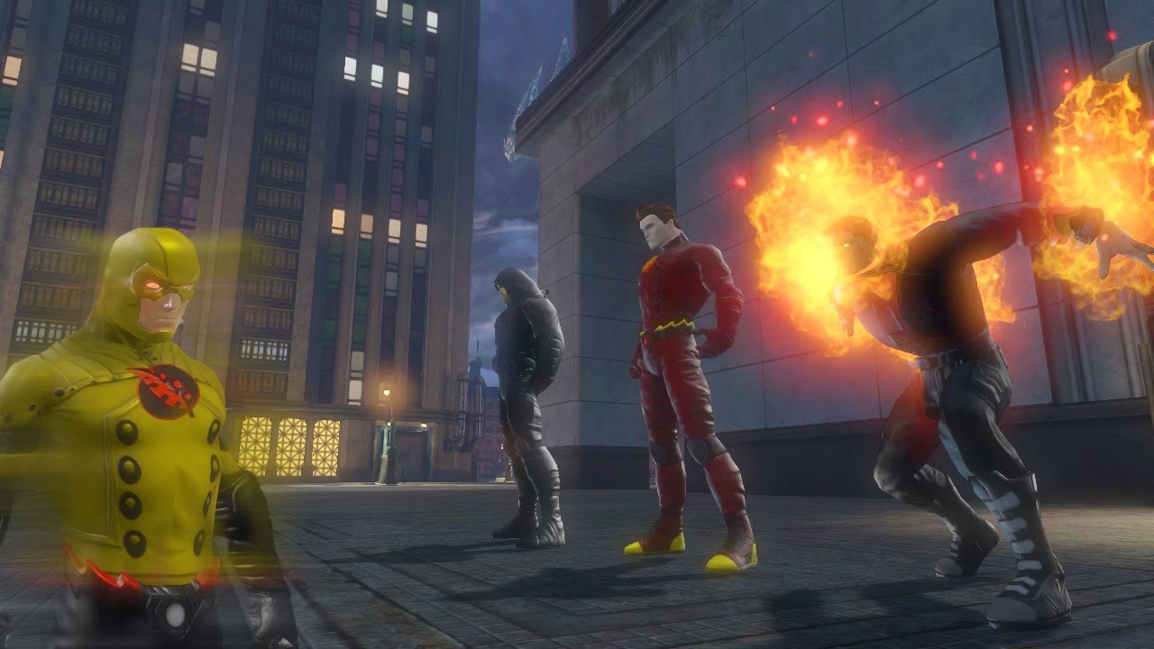 [DCUO] : Team Flarrow - The Flash The Arrow Firestorm vs The Reverse Flash - YouTube