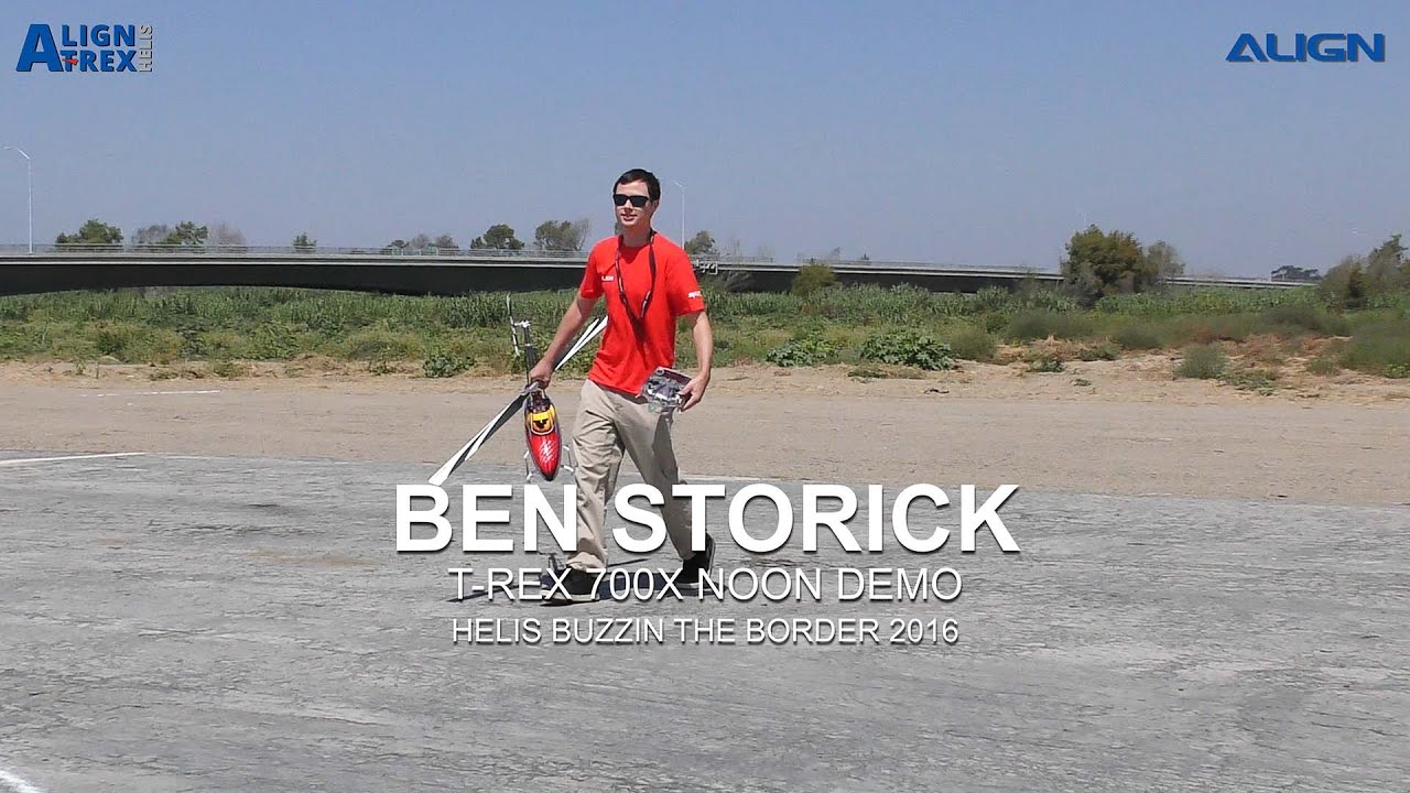 Ben Storick T REX 700X Noon Demo Helis Buzzing the Border 2016 - YouTube