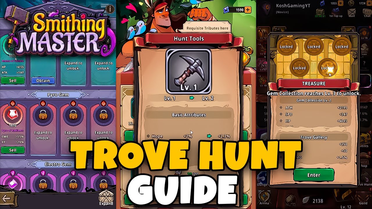 TROVE HUNT GUIDE // SMITHING MASTER - YouTube