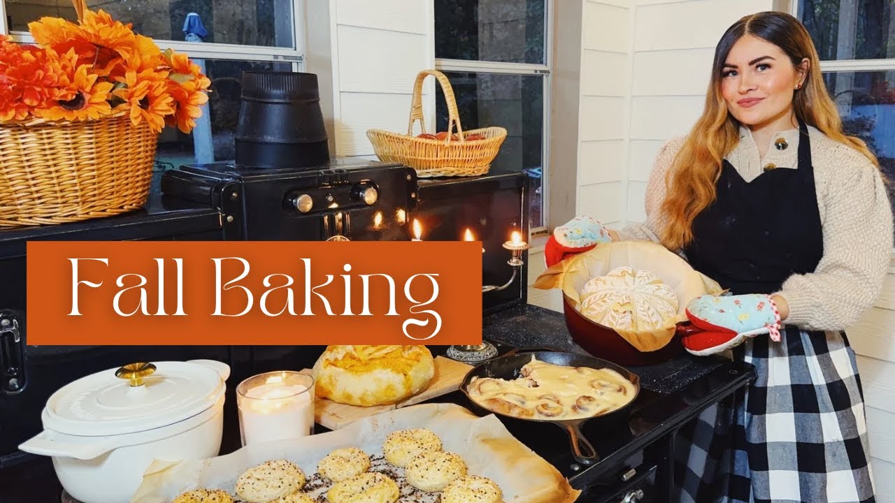 Cozy Fall Baking and Homemaking🍁 | baking snacks for the week for my ...