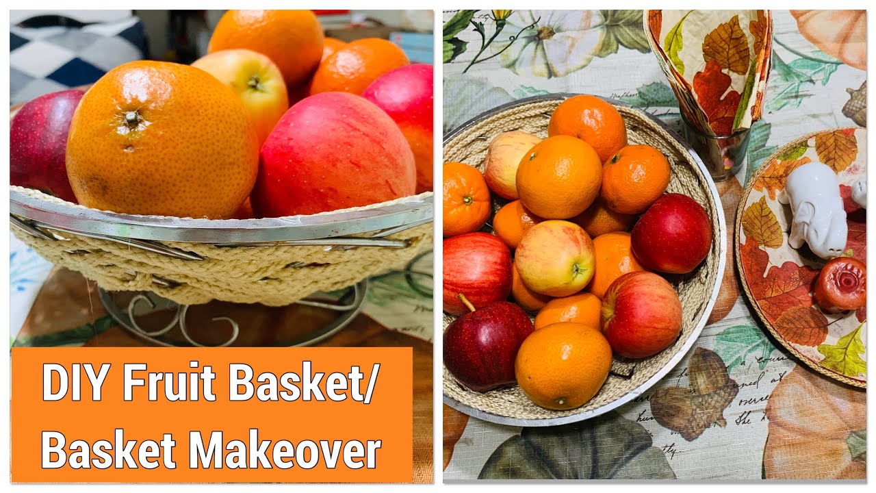 DIY fruit basket with easy process and perfect for Fall season - YouTube