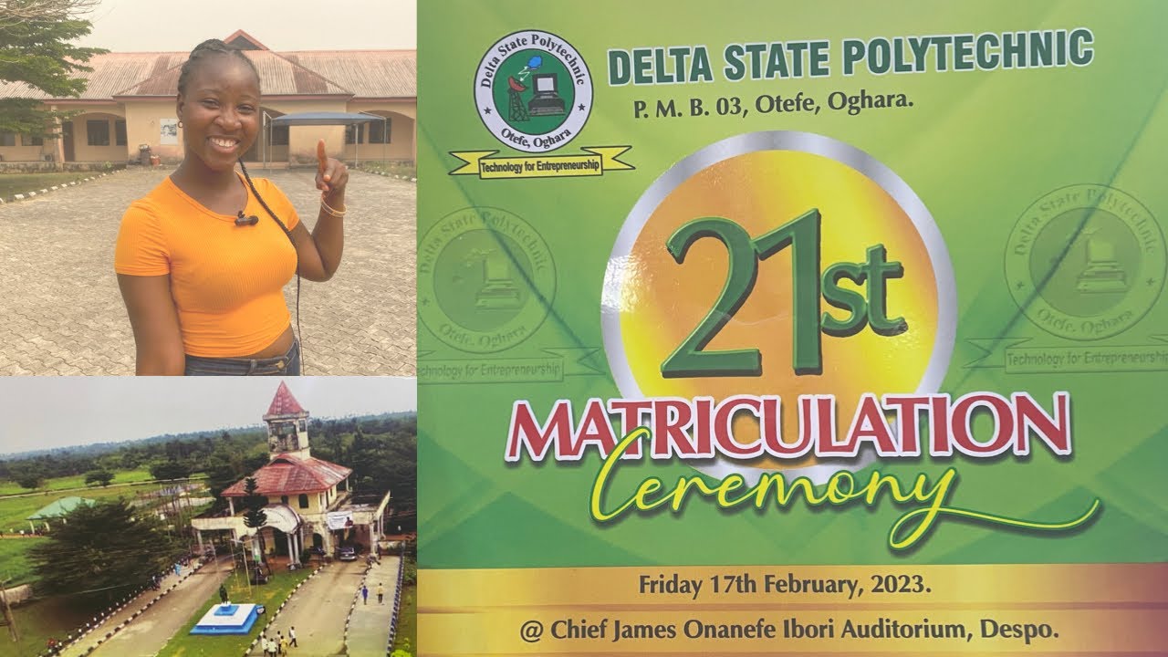 Matriculation ceremony of delta state polytechnic - YouTube