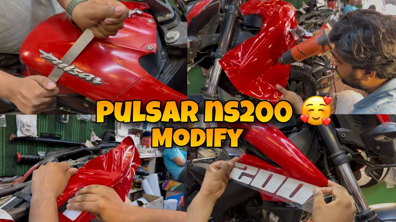 Modified old pulsar ns200 into New model 😱 #ns200 - YouTube
