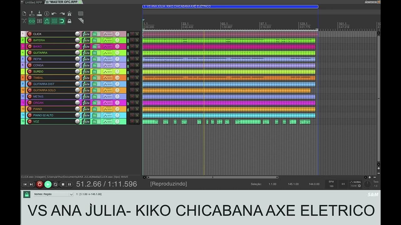 PLAYBACK/VS MULTITRACK ANA JÚLIA-VERSÃO KIKO CHICABANA AXÉ CARNAVAL 2025 - YouTube