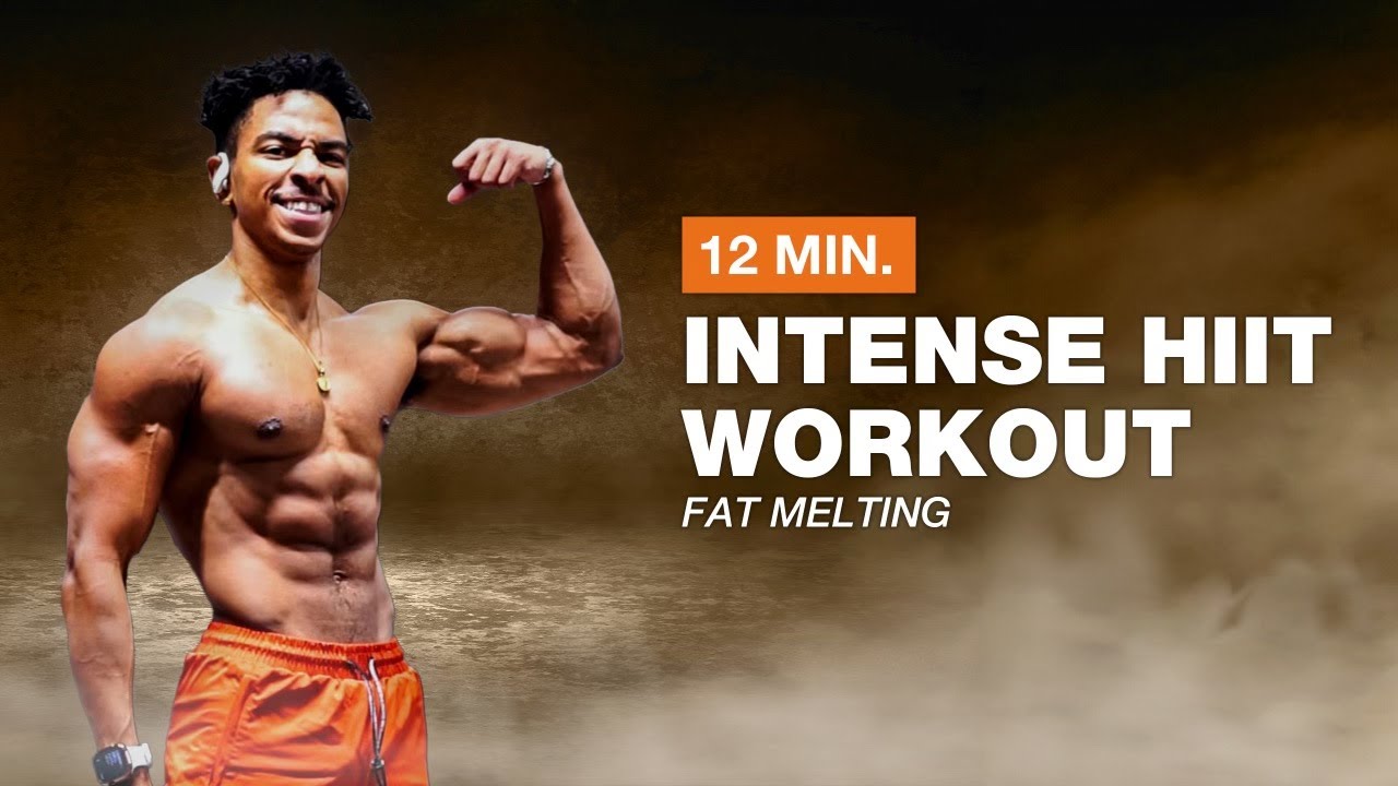 INTENSE 12 MIN FAT MELTING HIIT Workout - Cardio & Endurance - No ...