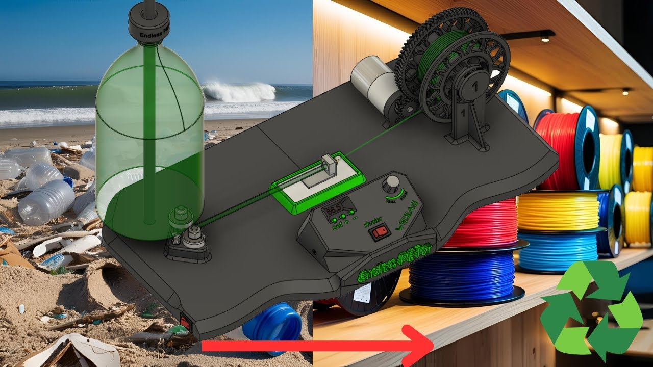 3D printing Filament at home! Recycle your bottles with this filament ...