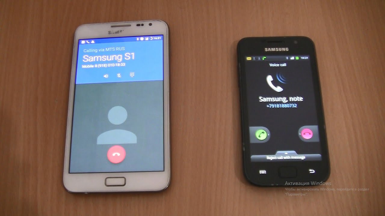 Incoming call&Outgoing call at the Same Time Samsung Note 1 Android 7 ...
