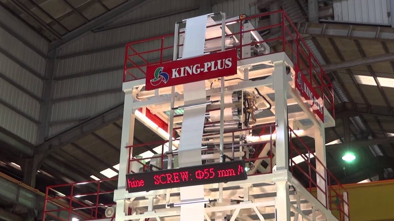 【KING-PLUS】Three-Layer Heavy Duty(FFS)Blown Film Machine(LESA-55+75+55 ...