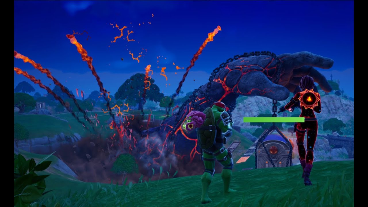 Fortnite - TITAN HAND APPEARING w/ PANDORA'S BOX in REAL-TIME! 🏛️🔱 ...