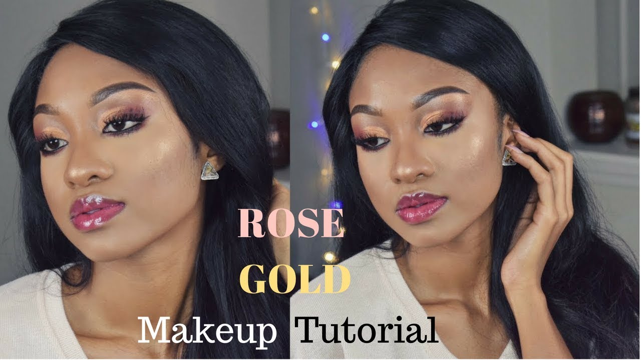 ROSE GOLD MAKEUP TUTORIAL | DisisReyRey - YouTube
