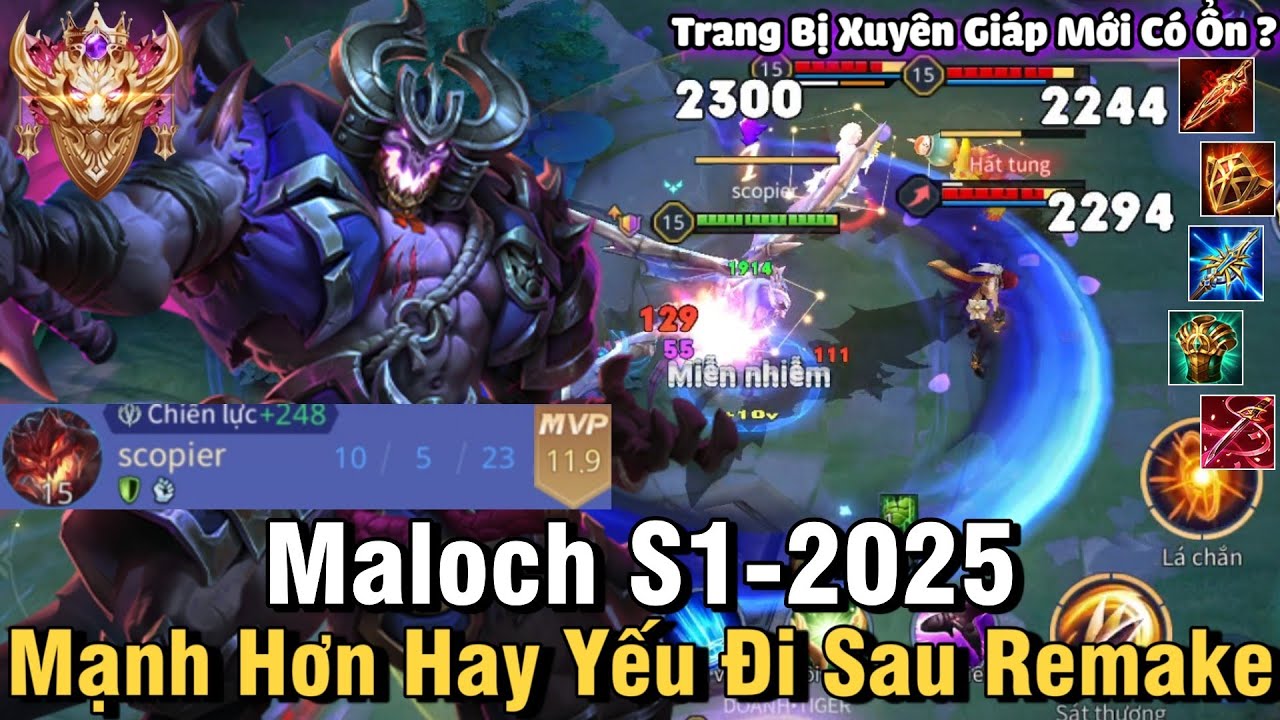 Maloch S1-2025 Liên Quân Mobile | Cách Chơi, Lên Đồ, Phù Hiệu, Bảng ...