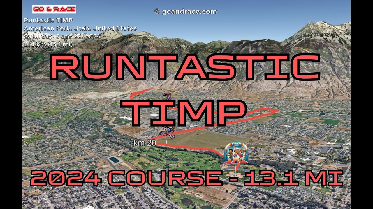 Runtastic TIMP (2024): fly over the half-marathon course! - YouTube