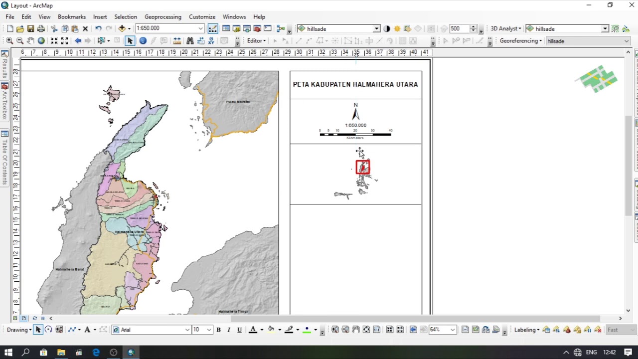 Bagaimana Cara Layout Peta Menggunakan Arcgis #arcgis #halut #zona52n ...