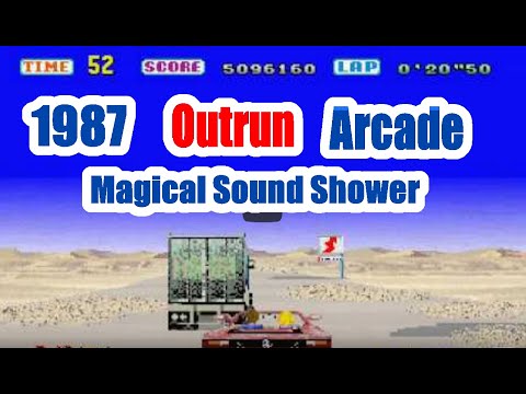 1987 Outrun Magical Sound Shower Arcade Old School Game Playthrough  Retro Game