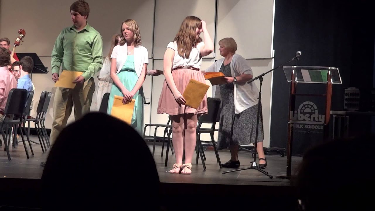 Emma- "lettering" in orchestra! 2014 - YouTube