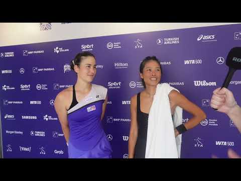 Joanna Garland & Hsieh Su-wei win first match together in Singapore! | 葛藍喬安娜 / 謝淑薇