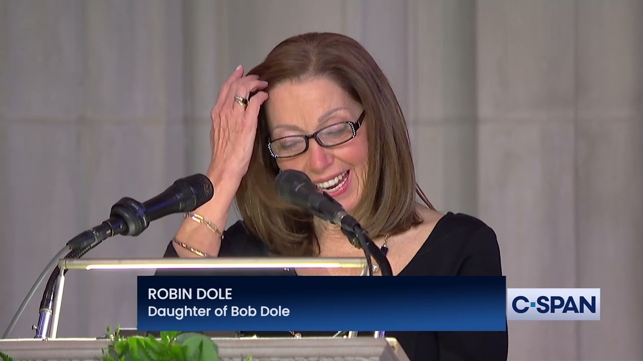 Robin Dole tribute to her father Senator Bob Dole - YouTube