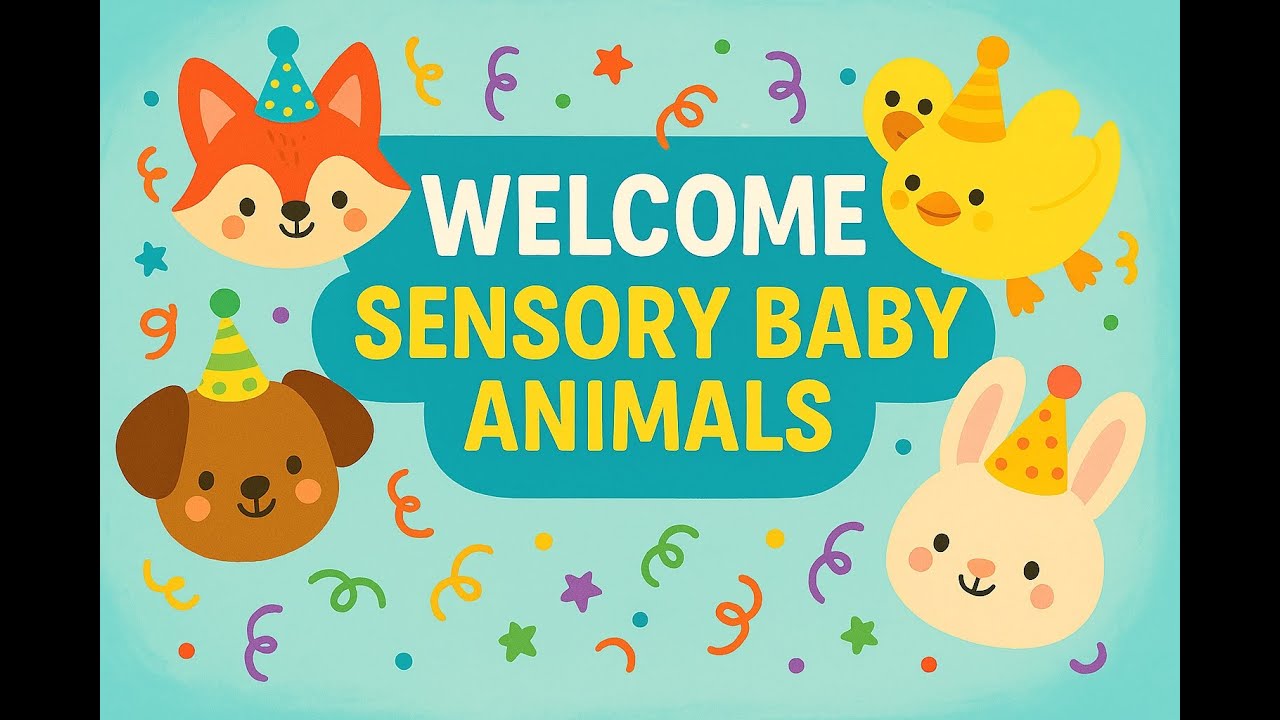 🦁 Baby Animals Video | Gentle Sensory Learning for Babies - YouTube