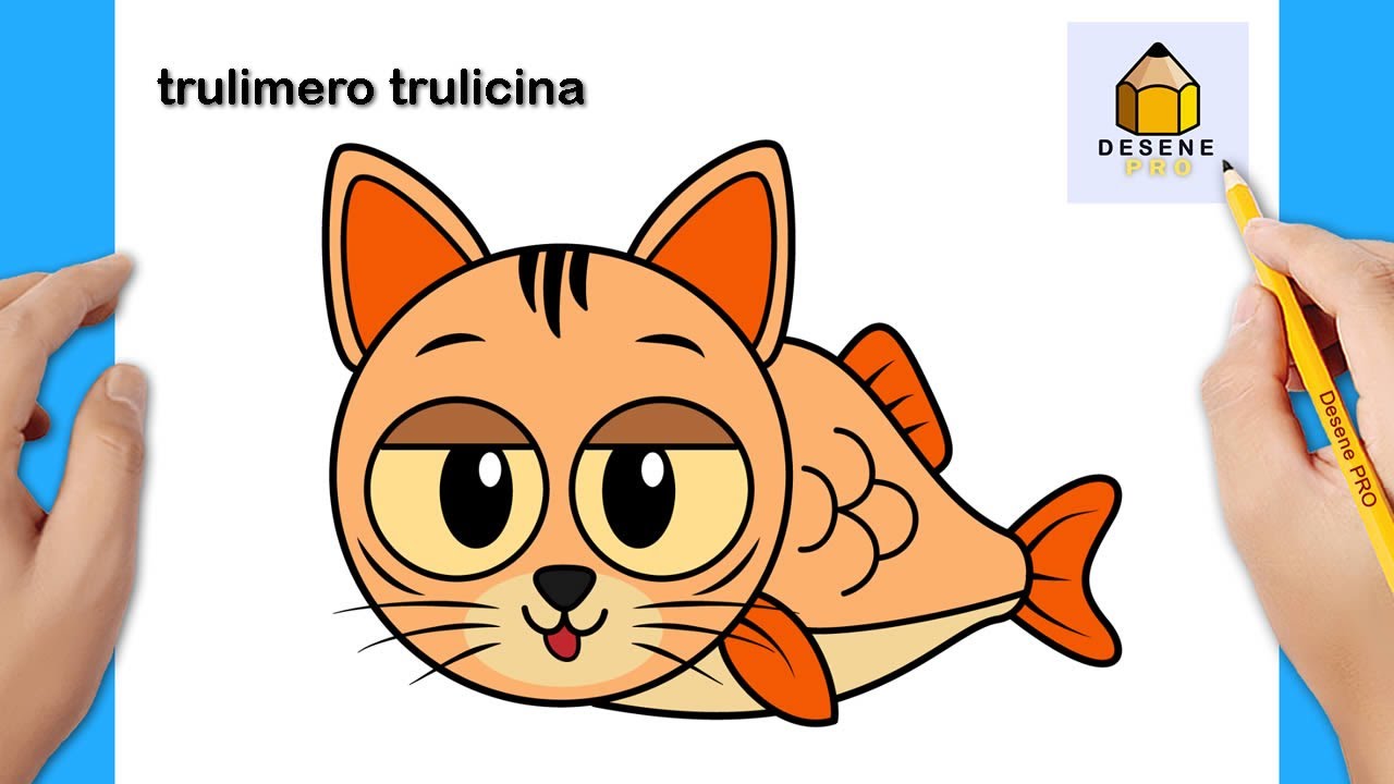 Cum se desenează Trulimero Trulicina | Desene Brainrot | Desene pas cu ...