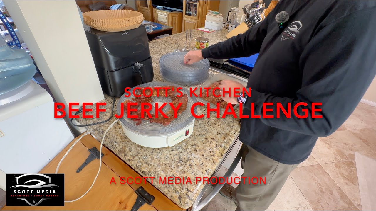 Beef Jerky Challenge - Home Made Versus Two Store Brands - Food Dehydrator - Scott's Kitchen ...