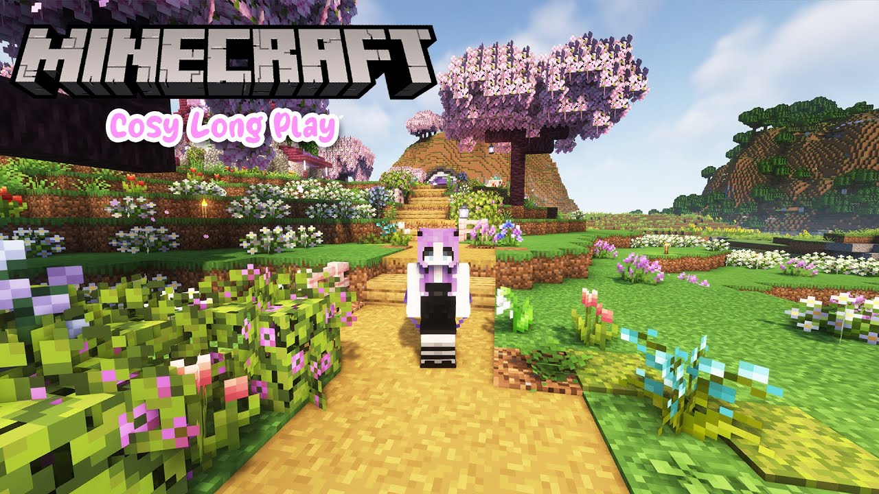 Pretty Paths 🌷 Minecraft 1.20 Relaxing Long Play [No Commentary] - YouTube
