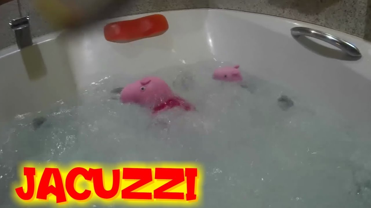 Peppa y George se caen en el JACUZZI Vídeos de Peppa Pig en español ...