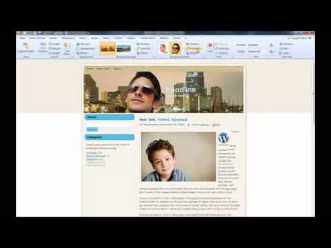 How To Make A Website Template in Artisteer - YouTube