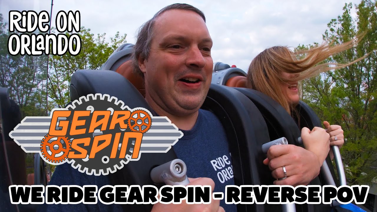 We ride GearSpin at Carowinds! New for 2023 Zamperla Nebulaz on-ride ...