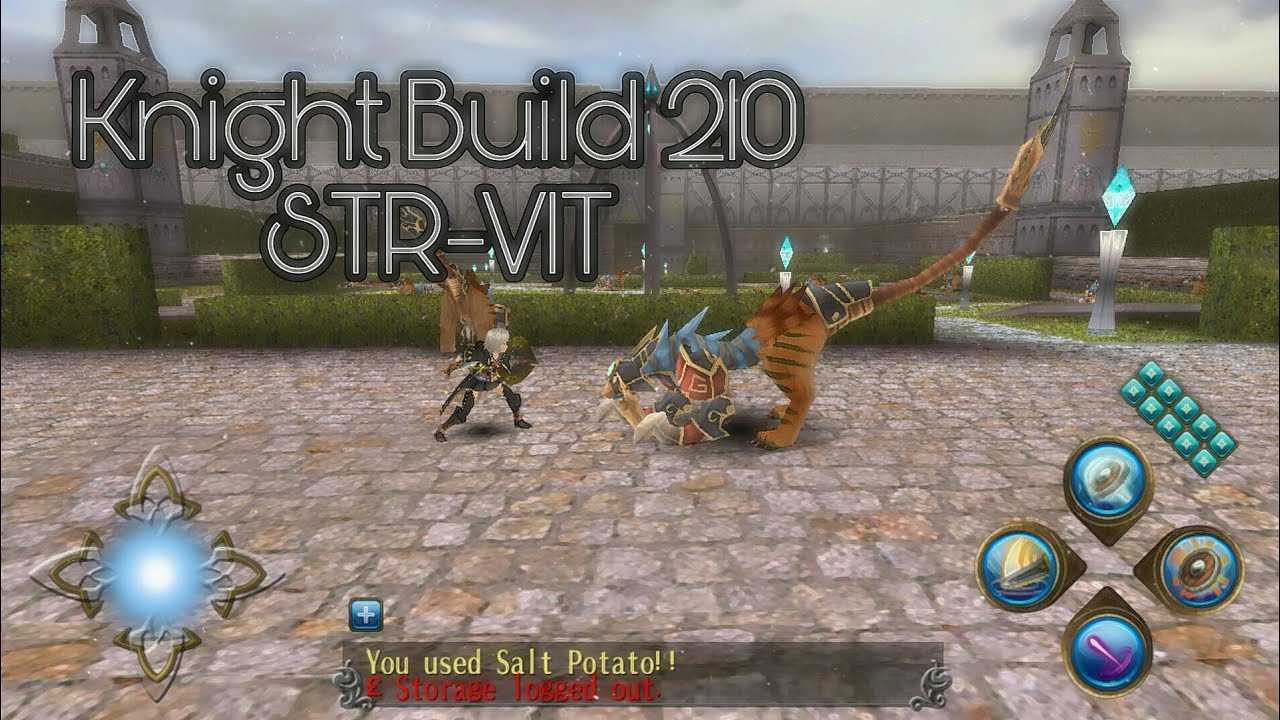 NEW! STR-VIT Knight Build Cap 210 | Toram Online - YouTube