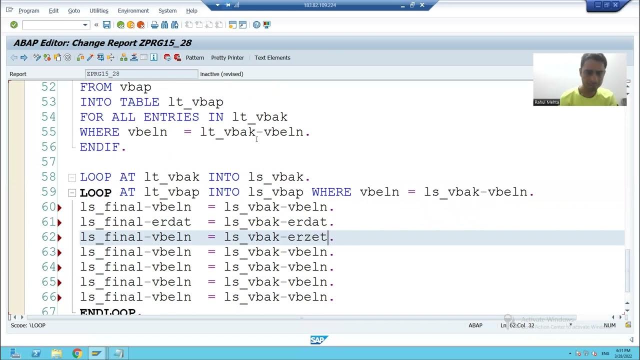 48 - ABAP OOPS - ALV by CL_GUI_ALV_GRID - Creation Part3 - YouTube