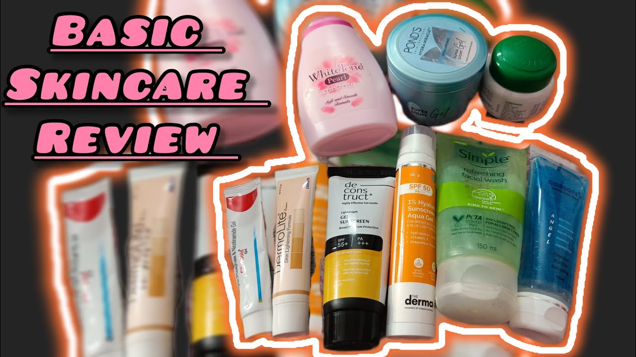 Basic skincare products review for beginners|| Facewash, Moisturizer ...