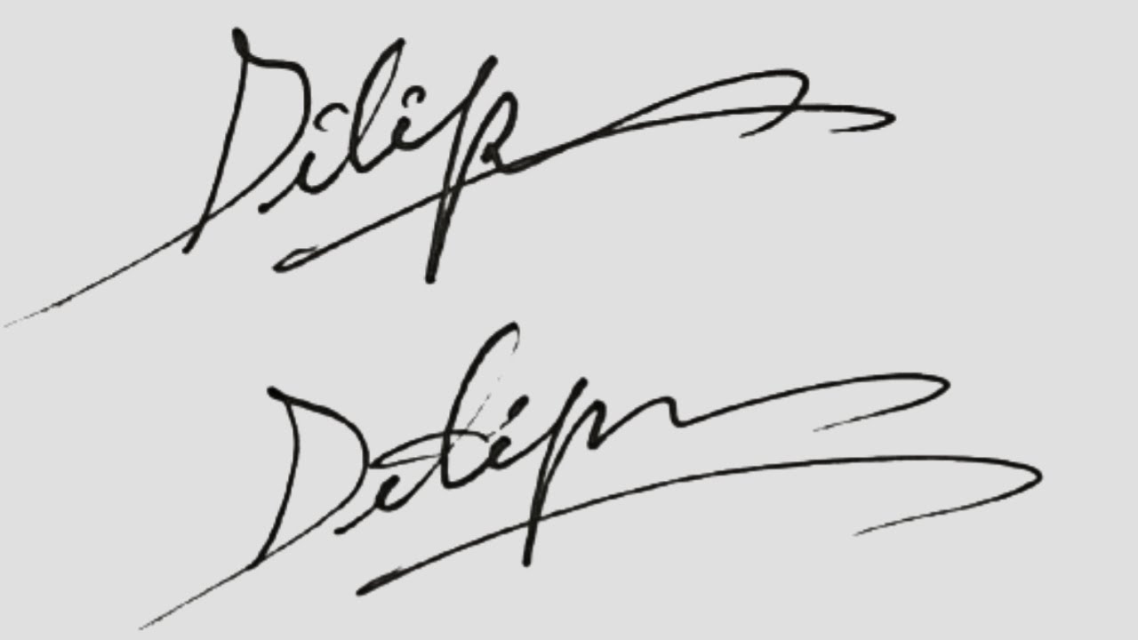 ️D Letter Signature Style | How to Draw Signature like a Billionaire ...
