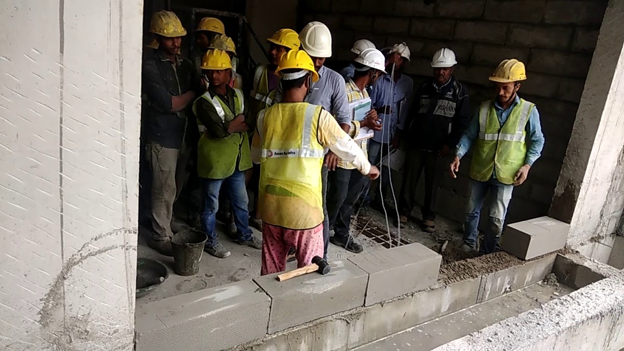 AAC Block Work Instructions - YouTube