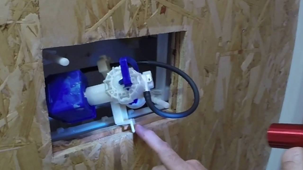 Cheviot in wall toilet repair2 - YouTube