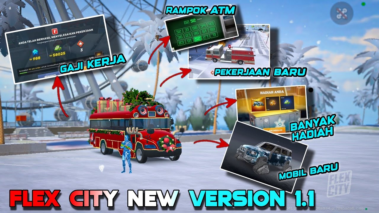 NEW UPDATE‼️ADA PEKERJAAN RAMPOK DI FLEX CITY VERSI 1.1 2025 REVIEW ...