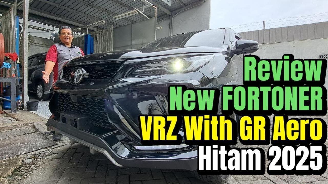 Fitur Lengkap Pada New Fortuner 2.8 VRZ With GR Aero Kit Warna Hitam ...