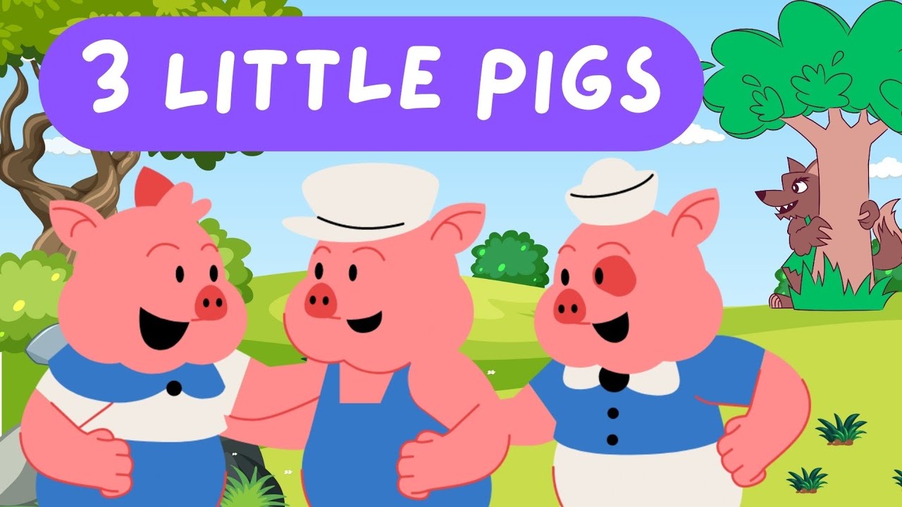 Three little Pigs | Kids Rhymes | Kids Stories | @TheLittleWings_2426 ...