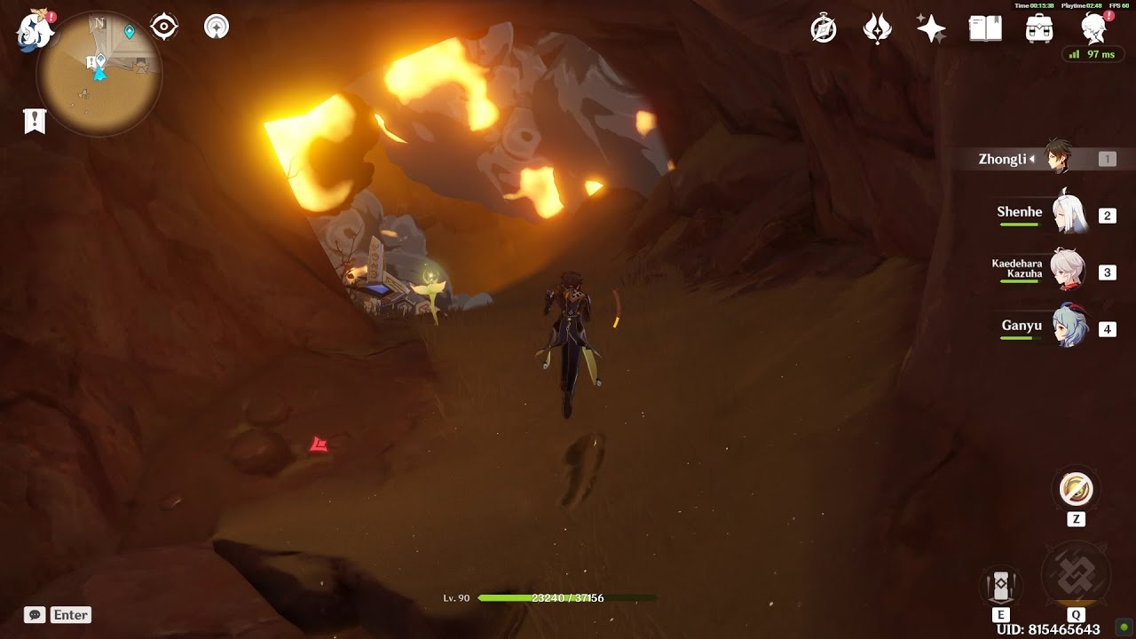 Genshin Impact - How to break this rock that block path Pyramid under ...