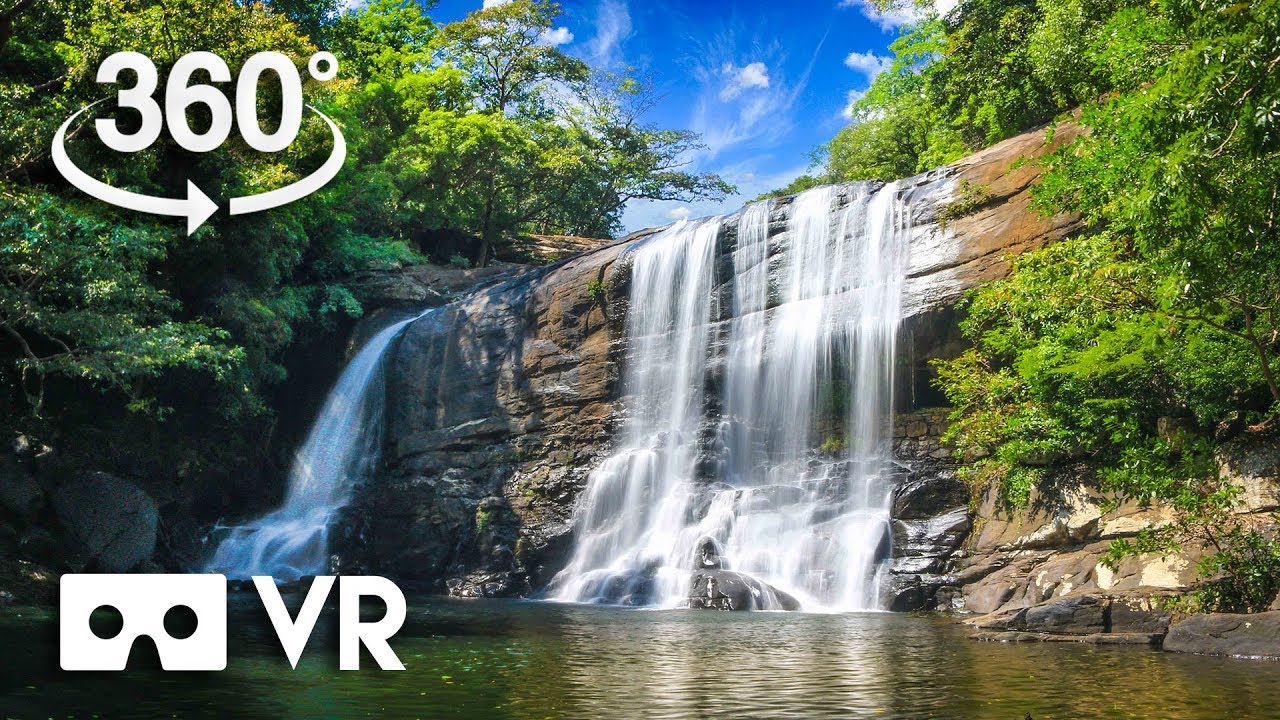 Amazing 360° VR Nature Relaxation of Waterfall - 4K - YouTube