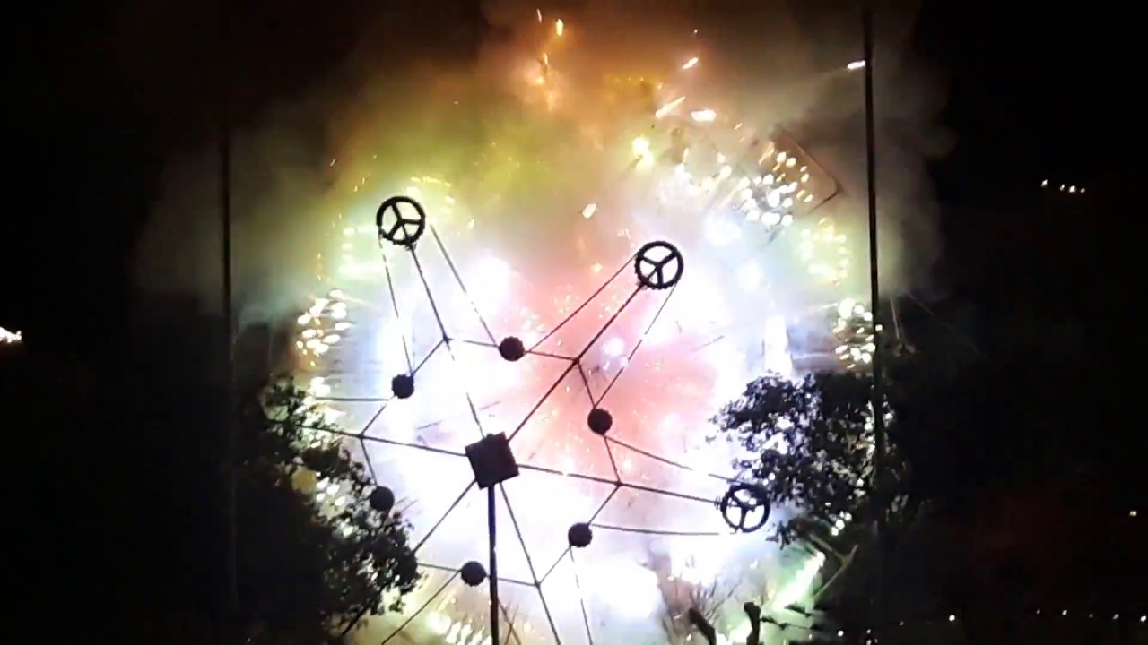 Mechanized ground Fireworks Msida holiday San Guzepp - YouTube