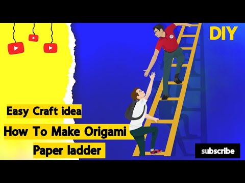 I Built a Real Paper Ladder - YouTube