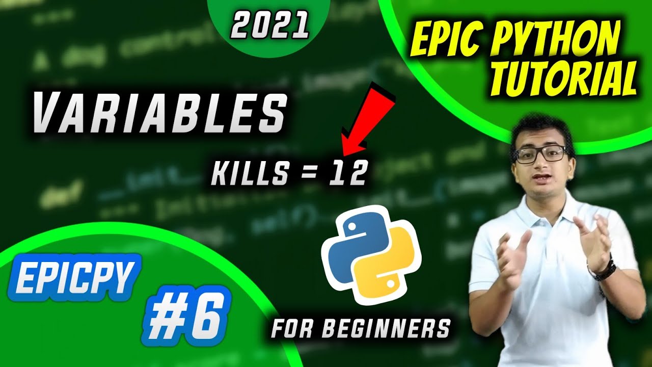 [Hindi] Variables in Python for Beginners 2021 || #6 Epic Python ...