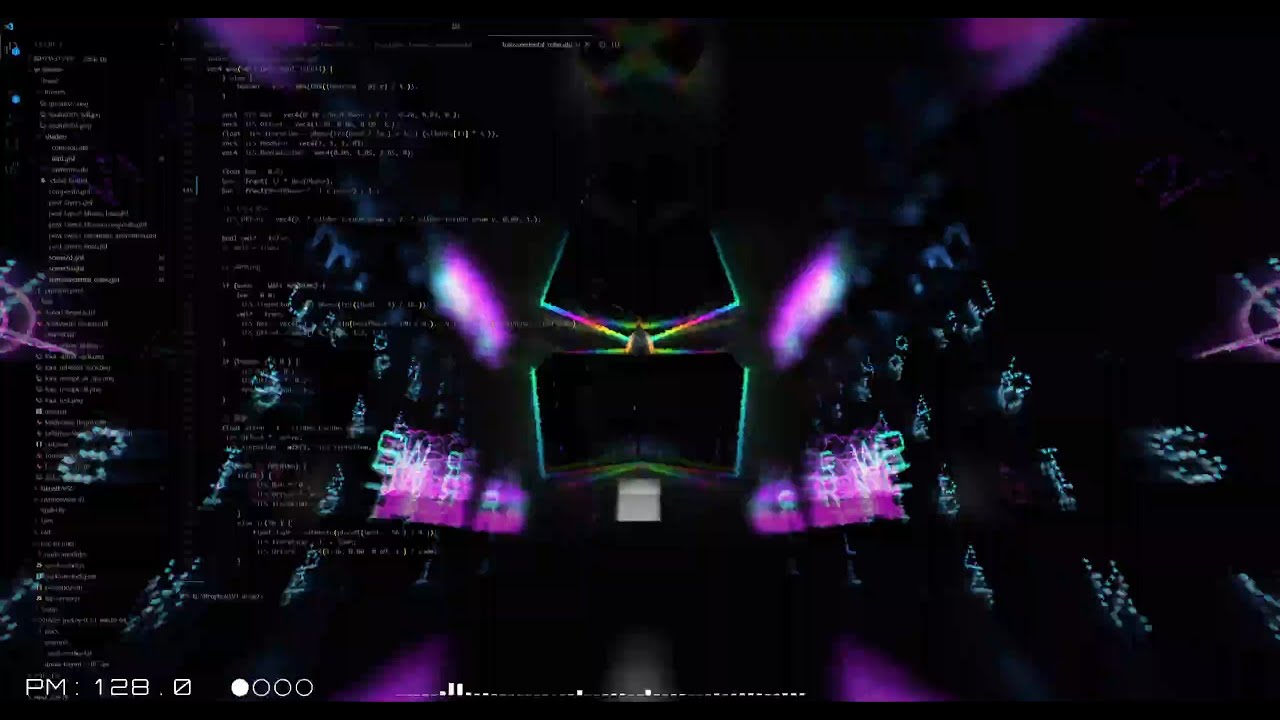 【short版】toufu0301(DJ) × gam0022(GLSL LiveCoding VJ) | draw(tokyo); #2 #function_draw - YouTube