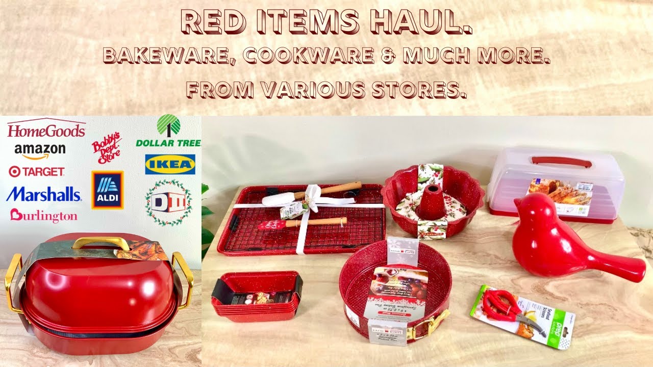 Red Items Haul From Various Stores At Reasonable Prices. Bakeware ...