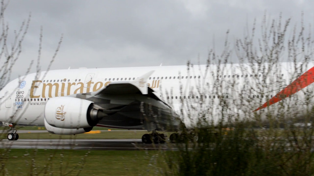 Emirates flight EK22 Departing Manchester 08/03/17 - YouTube