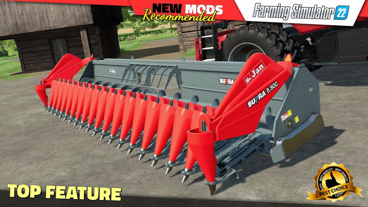 FS22 | Jan Supra 8800 19x45 corn header - Farming Simulator 22 New Mods ...