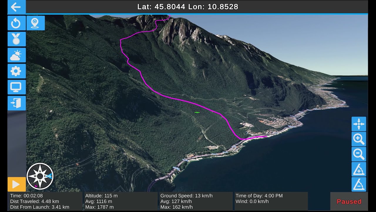 Glider Sim - New 3D Flight Track Feature - YouTube