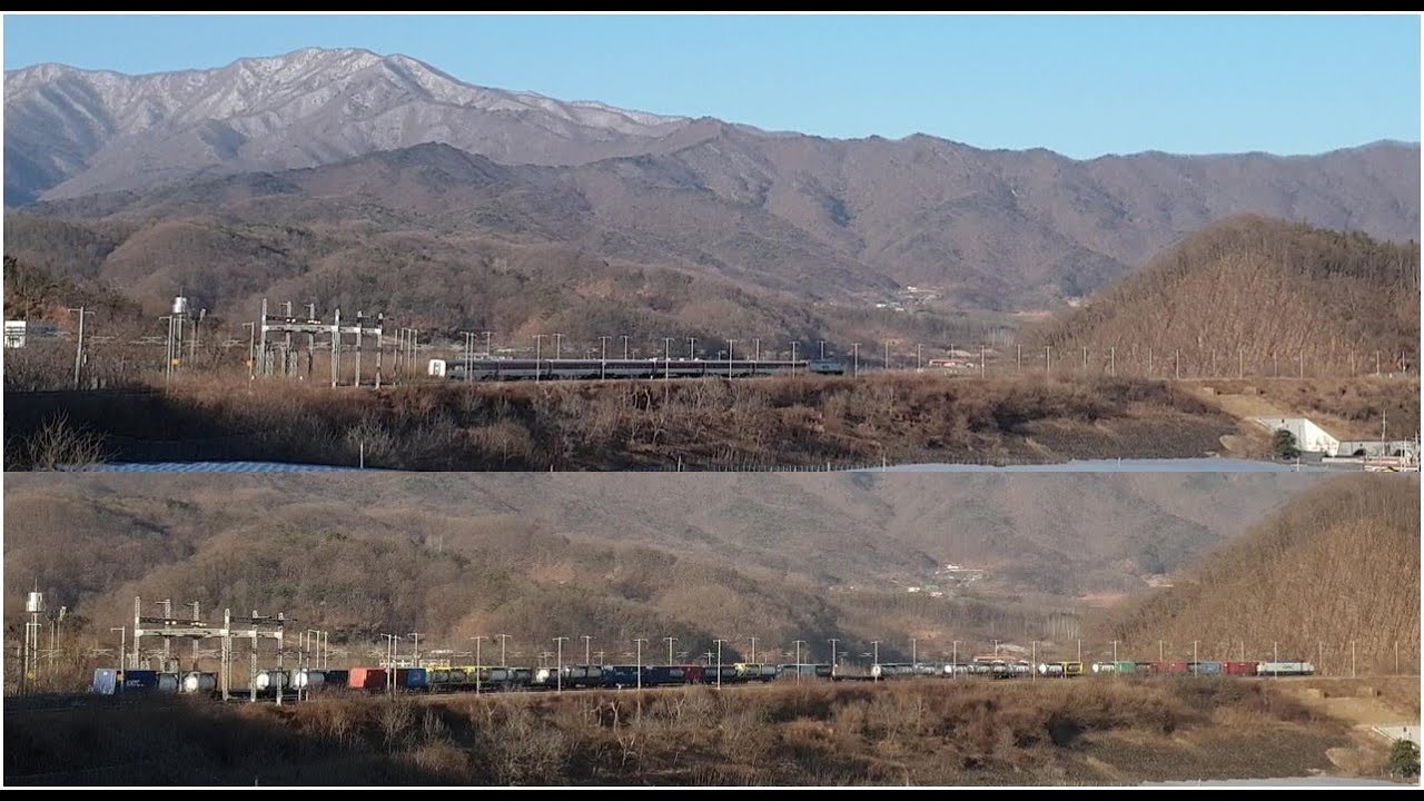 경부선 추풍령 고개를 오르내리는 화물열차 무궁화호 Itx새마을 Youtube