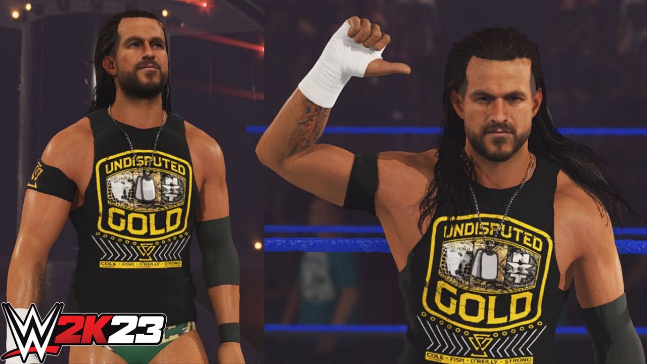 WWE 2K23 Adam Cole(Hidden Voice Taunts) Entrance, Finisher, Signature ...