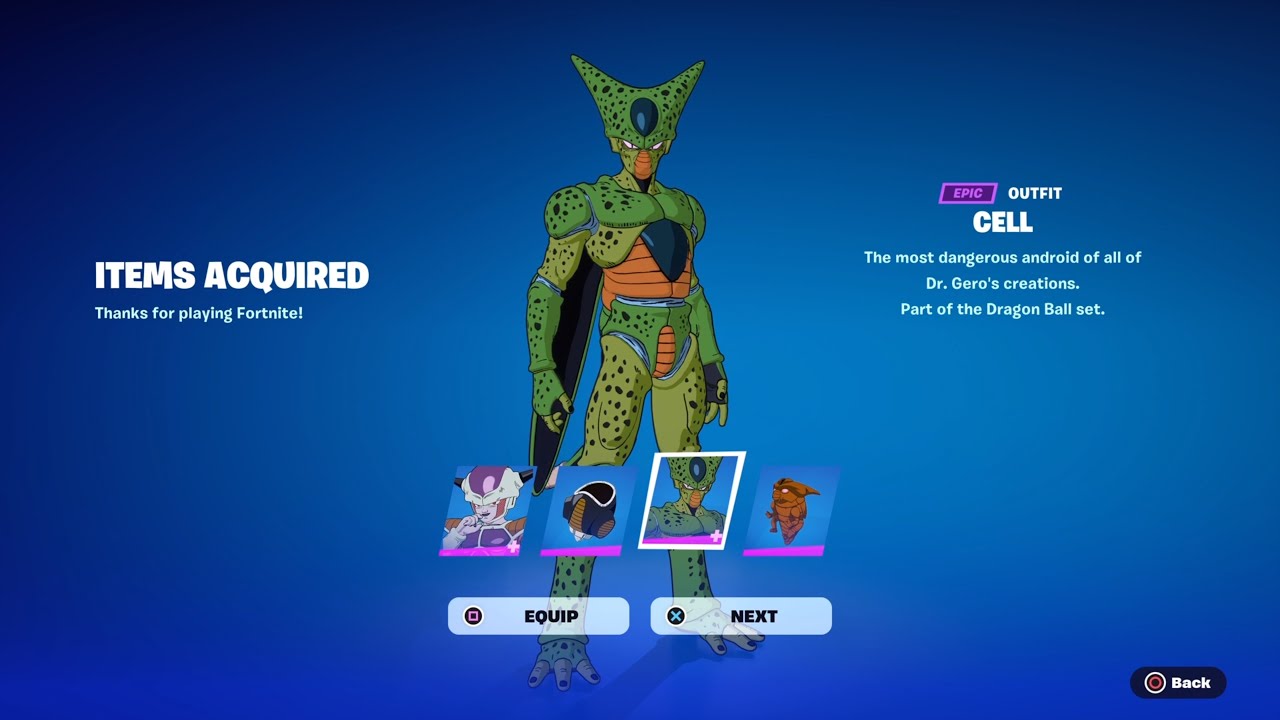 HOW TO GET DRAGON BALL CELL SKIN IN FORTNITE! - YouTube